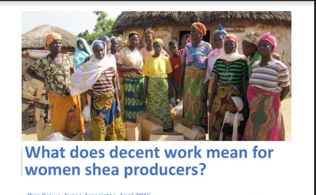 What does Decent Work Means to Shea Producers? - Shea Market