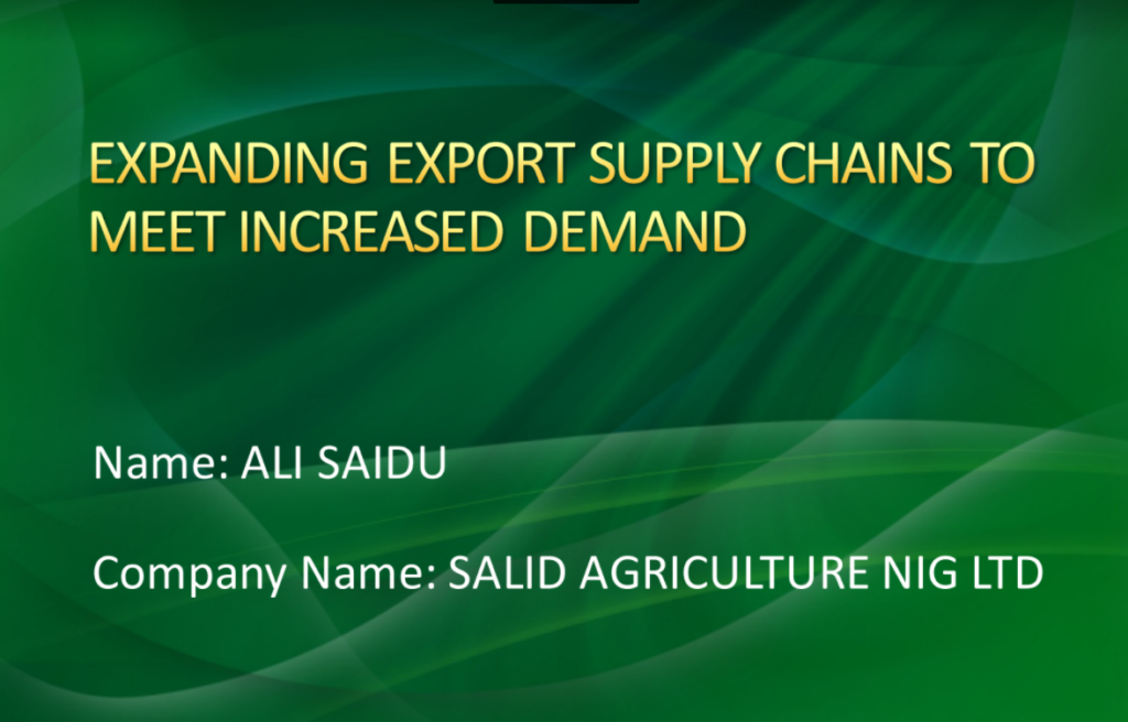 Expanding Export Supply Chains to Meet Increased Demand - Shea Market