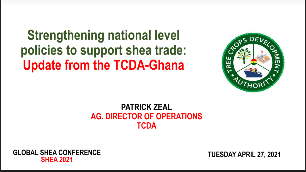 National Policy Update; The Ghana Tree Crop Development Authority ...